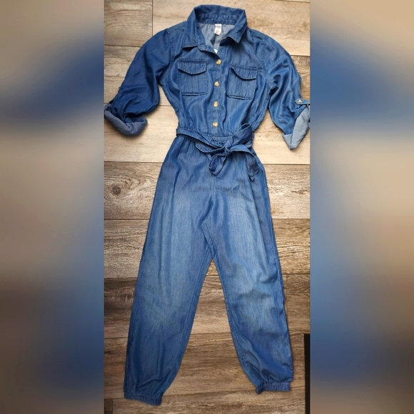 Justice | One Pieces | Justice Girls Denim Jumpsuit | Poshmark